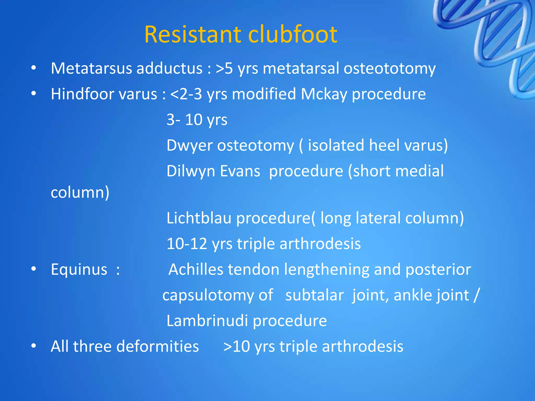 Management of club foot | PPTX