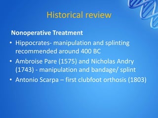 Management of club foot | PPTX