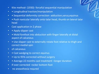 Management of club foot | PPTX