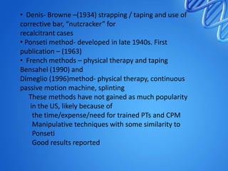 Management of club foot | PPTX