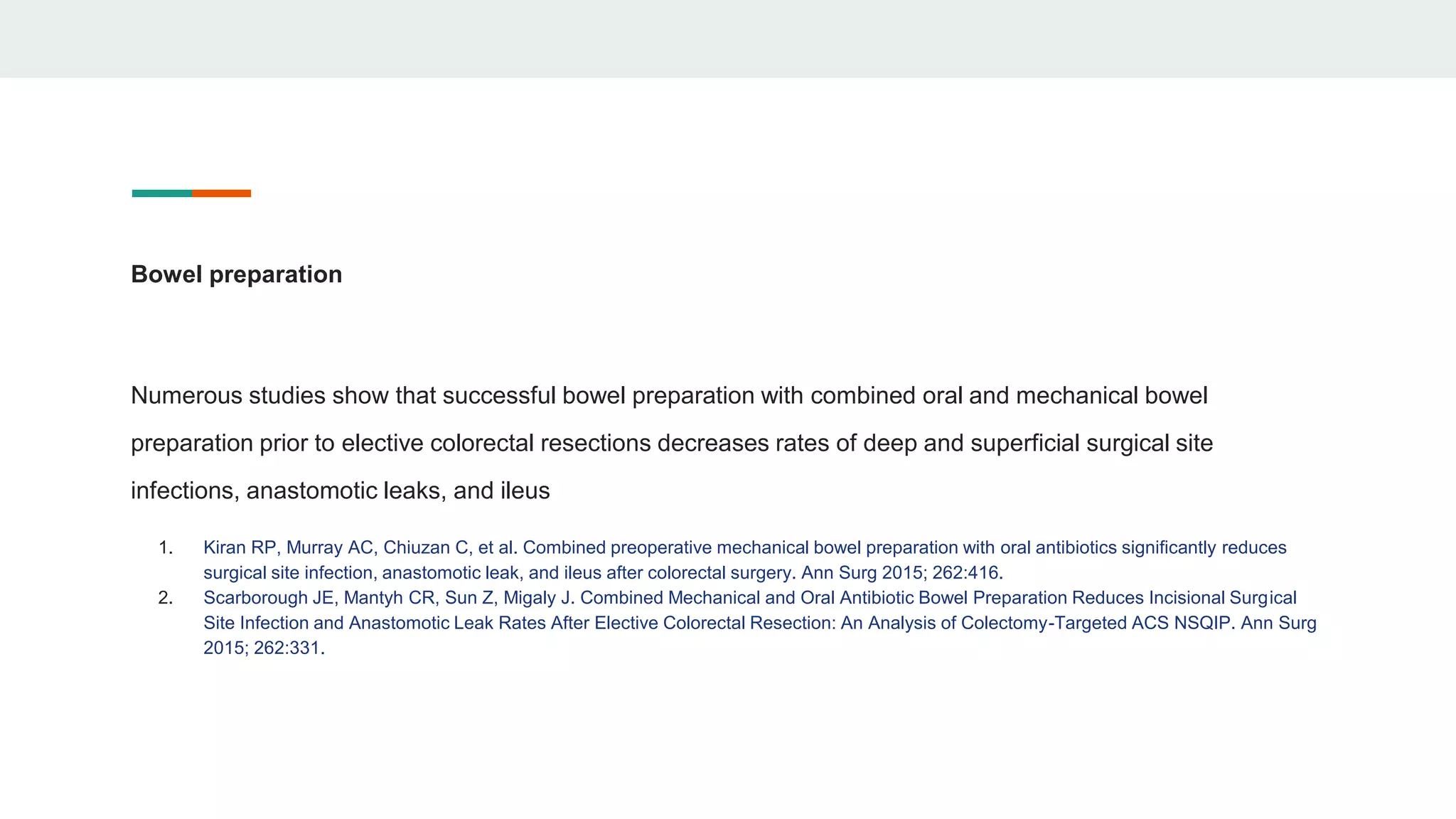 Management of colonic obstruction | PPTX