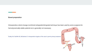 Management of colonic obstruction | PPTX