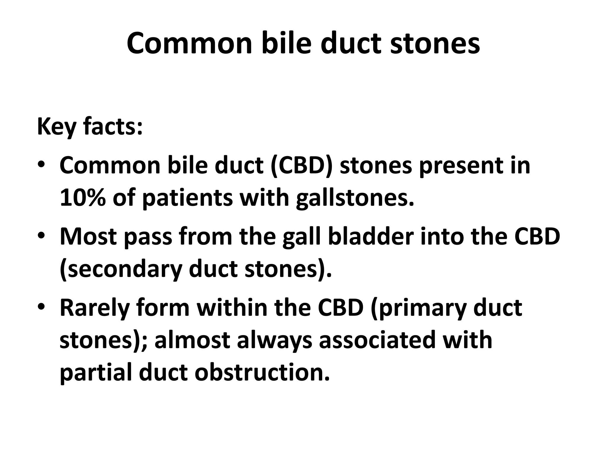Management of common bile duct stones | PPTX