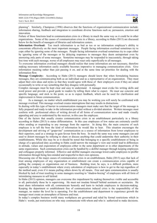 Management of communication crisis in a library and its influence on productivity | PDF