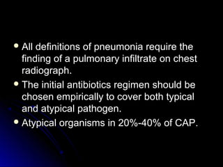Management of community acquired pneumonia | PPT