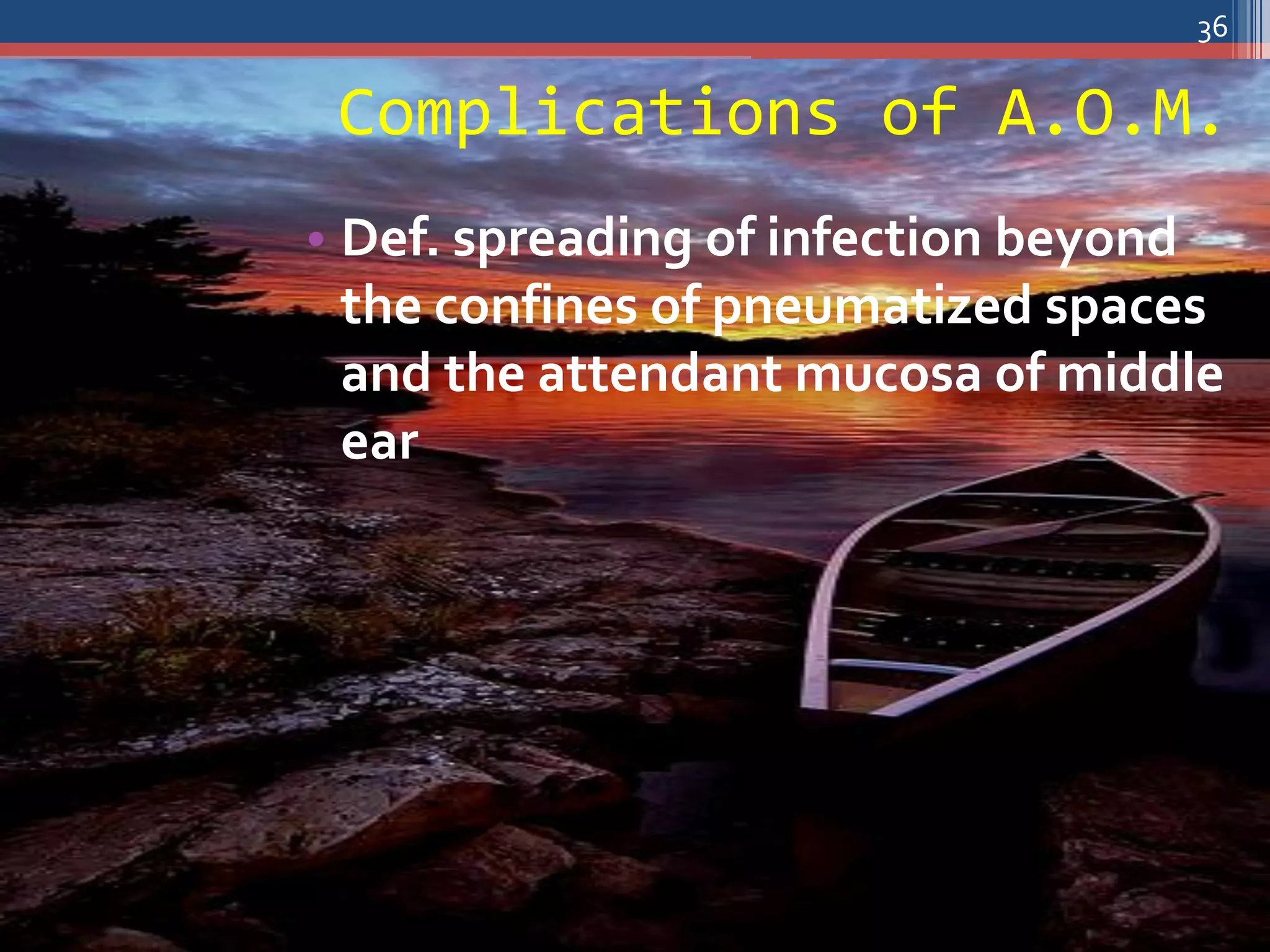 Management of complications of acute otitis media | PDF
