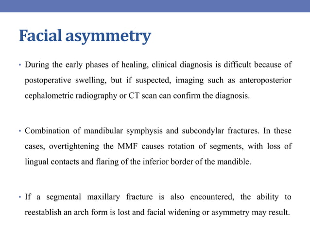Management of complications of mandibular trauma | PPTX | Bone and ...