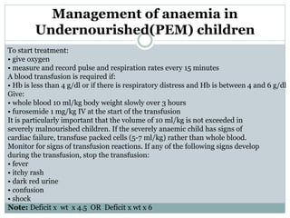 Management of complications of undernutrition in insurgency prone ...