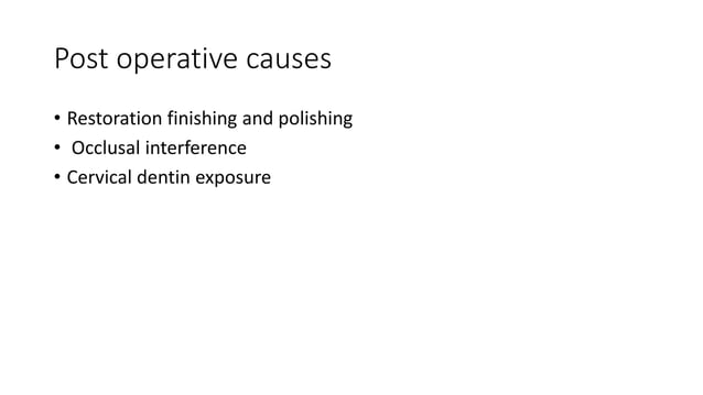 Management of composite sensitivity | PPTX