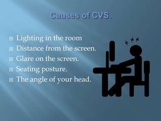 Management of computer vision syndrome | PPTX
