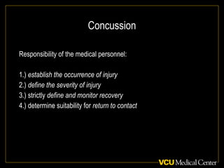 Management of concussions | PPT