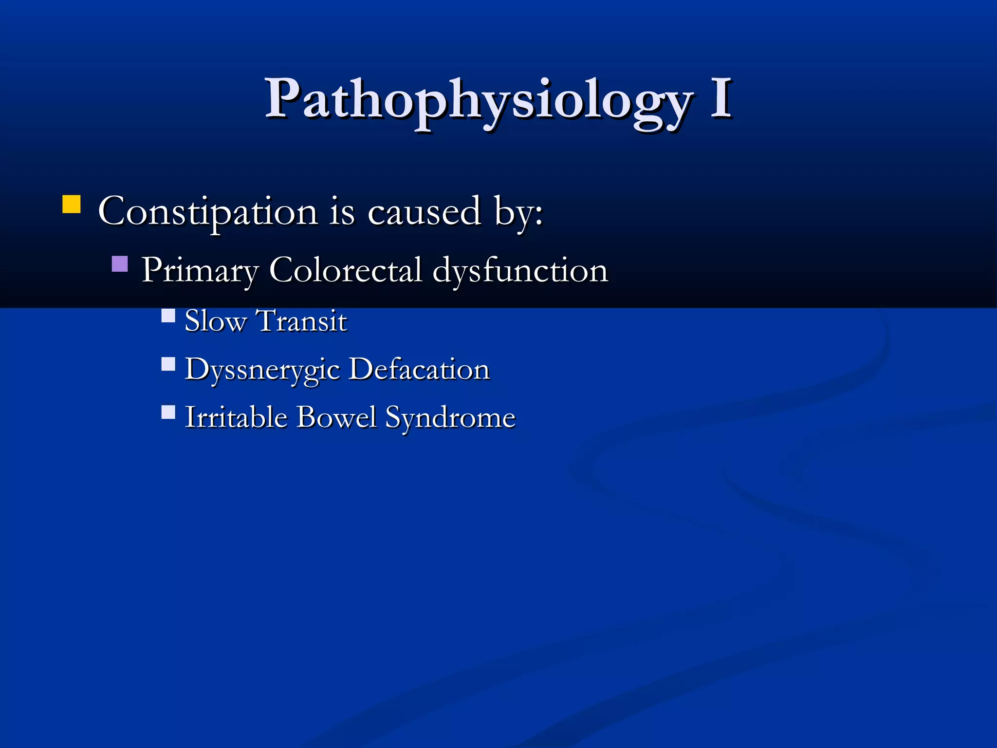 Management of constipation in adults 2.0 | PPT