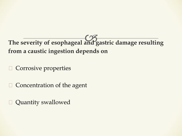 Management of Corrosive injuries - (GD) Disctrict Hospital Nashik.pptx ...
