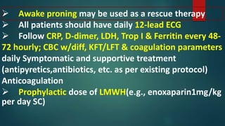 Management of covid 19(ards) | PPTX
