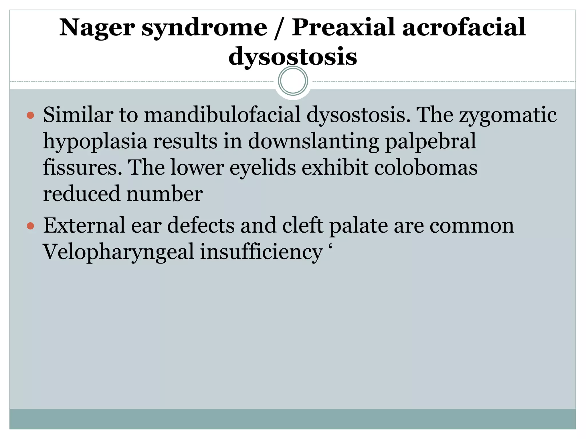 Management of craniofacial anomalies | PPTX