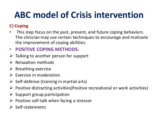 Crisis intervention in psychiatry
