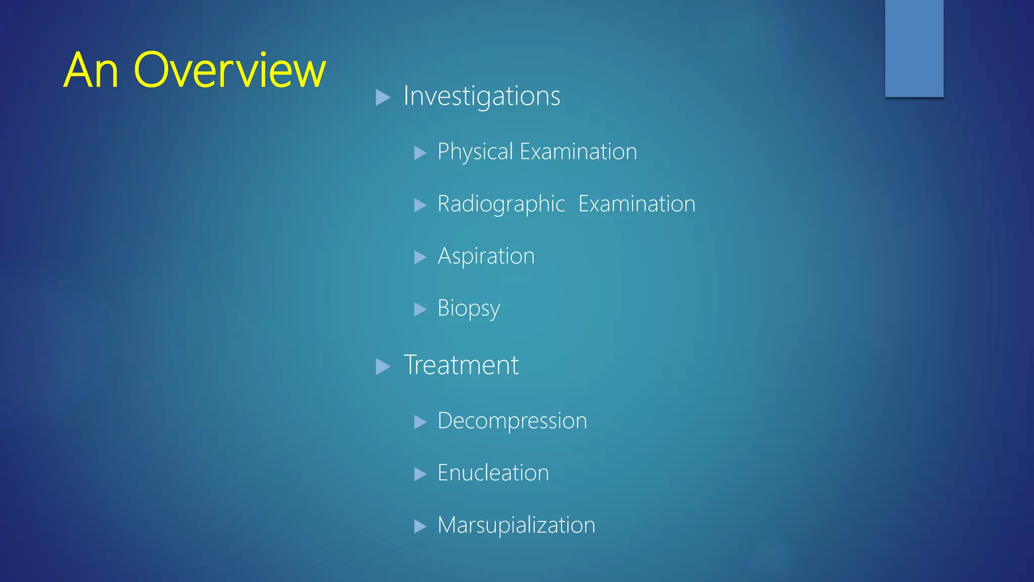 Management of cyst | PPTX