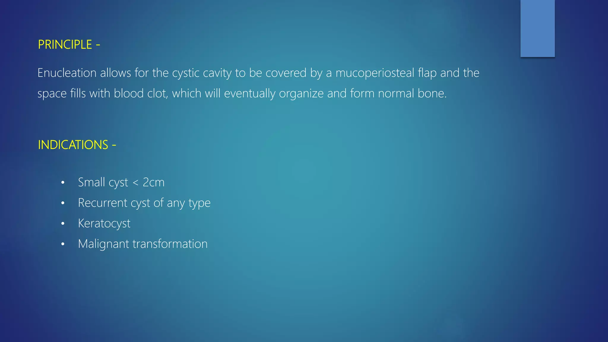 Management of cyst | PPTX