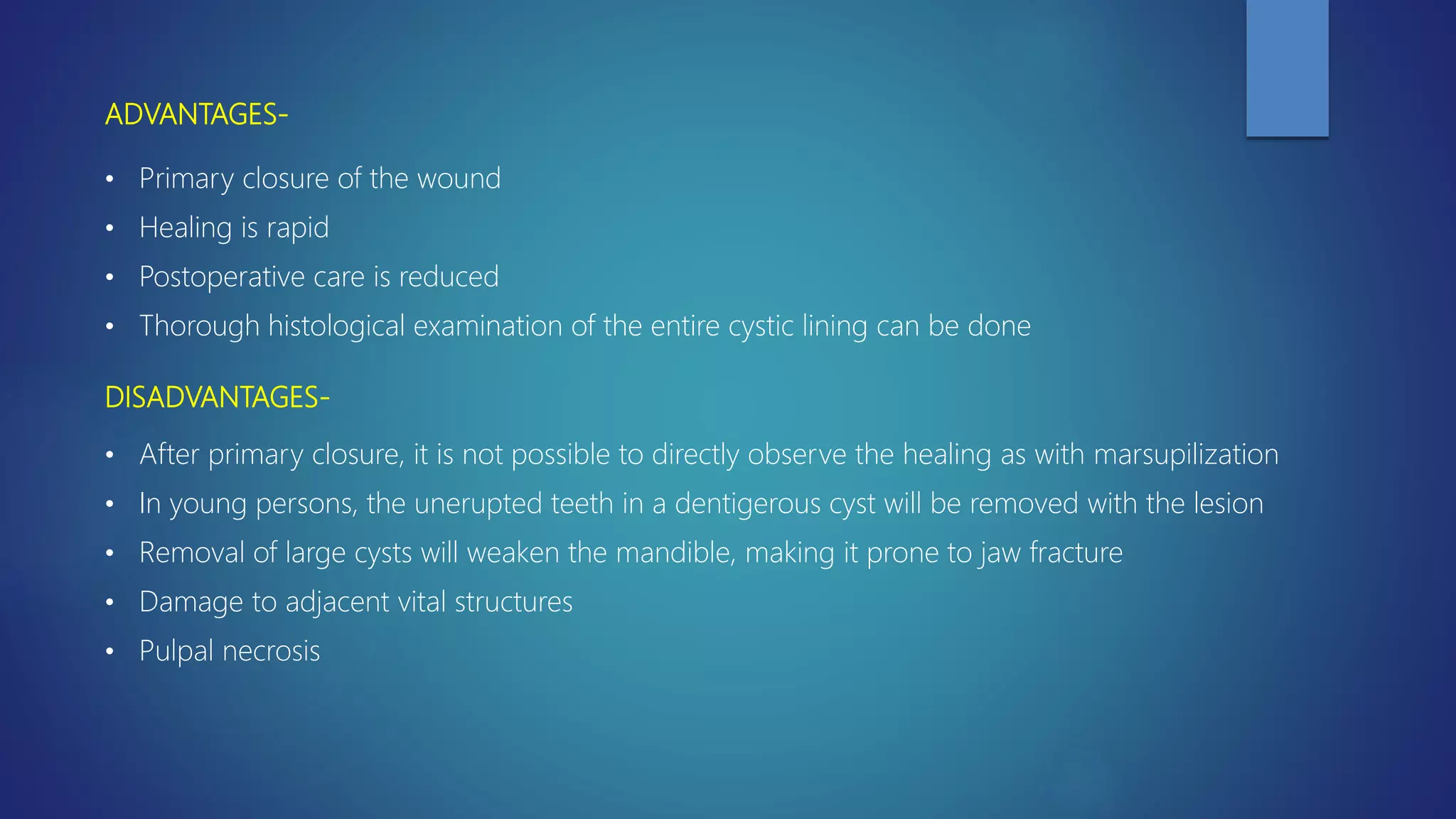 Management of cyst | PPTX