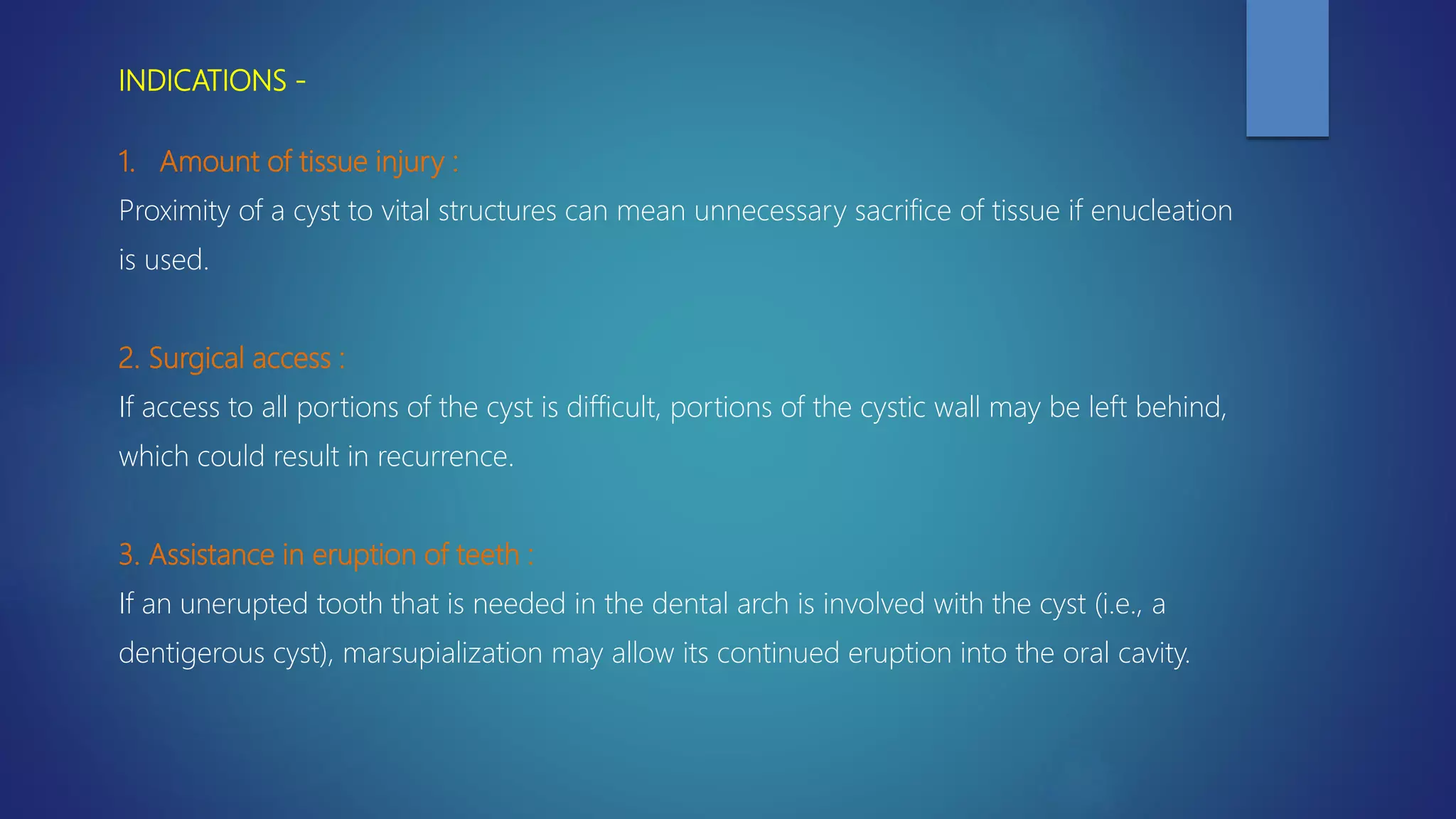 Management of cyst | PPTX