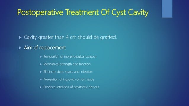 Management of cyst | PPTX
