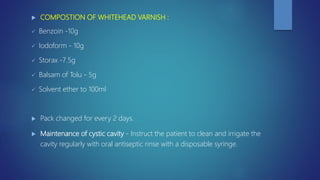 Management of cyst | PPTX
