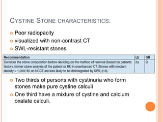 Management of cystine stone | PPTX