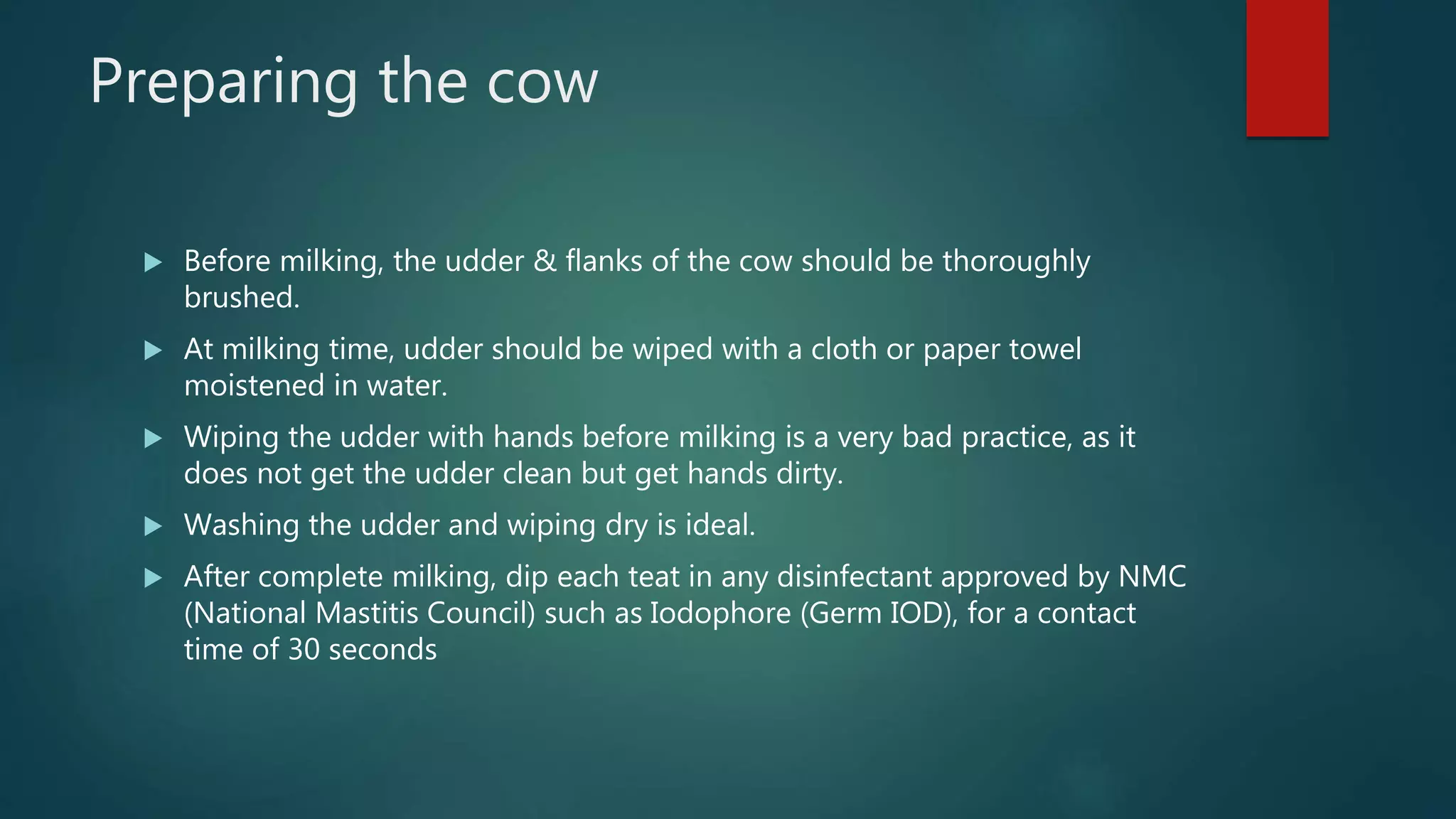 Management of dairy cattle | PPTX