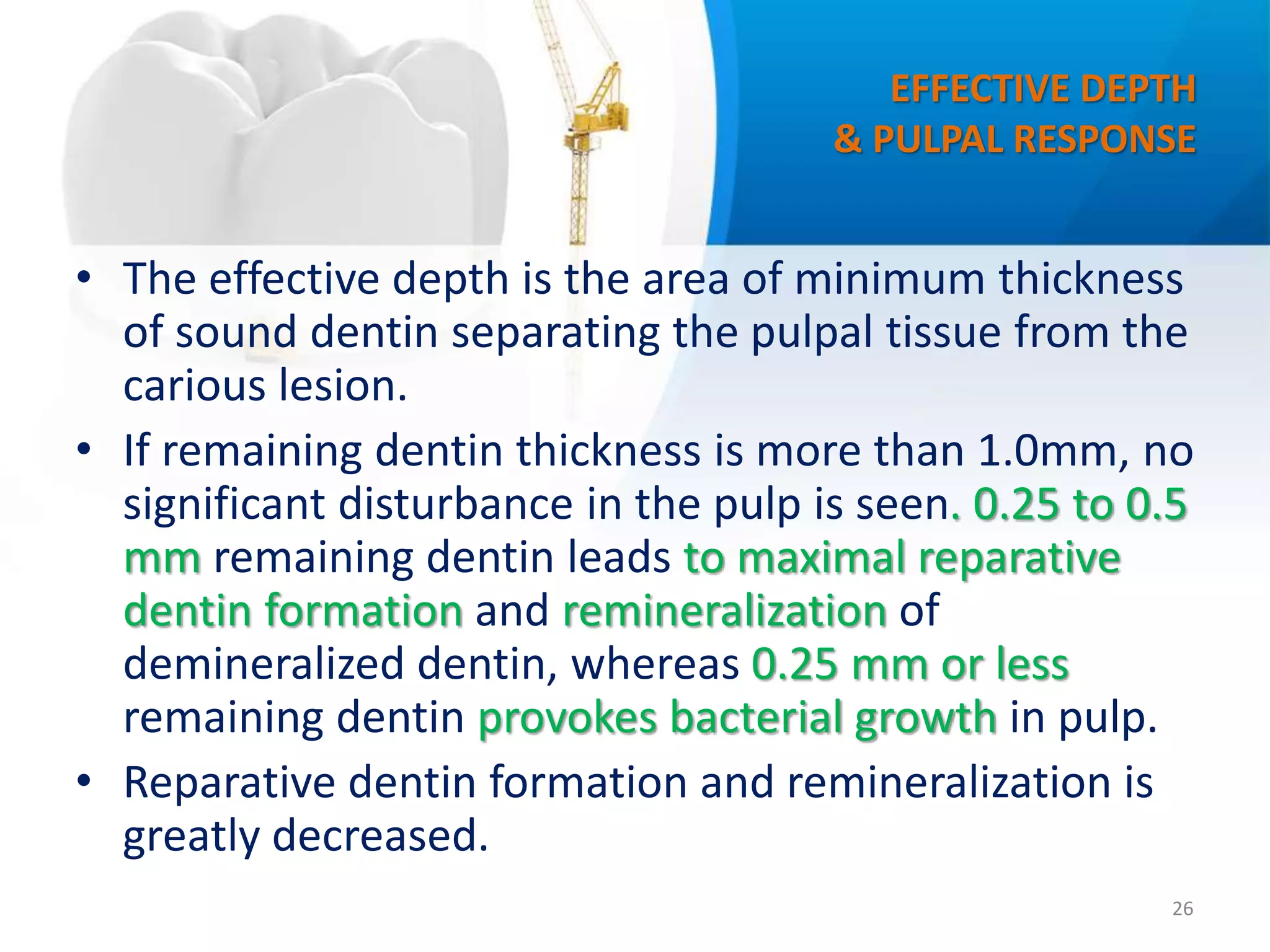 Management of deep carious lesions | PPTX