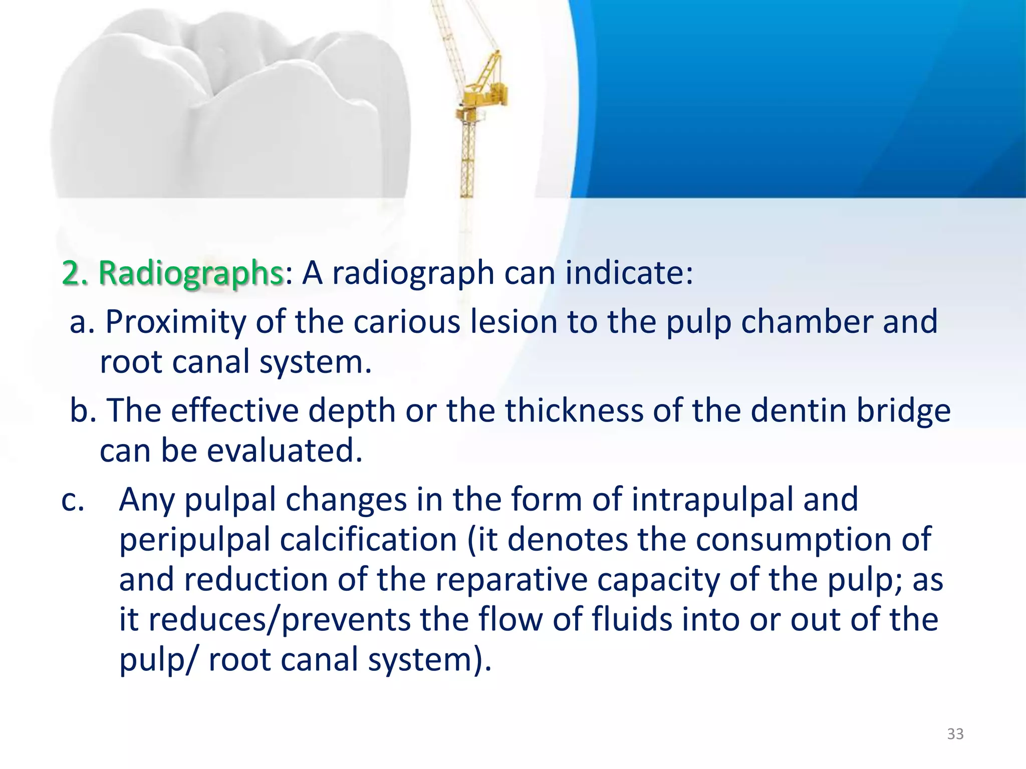 Management of deep carious lesions | PPTX