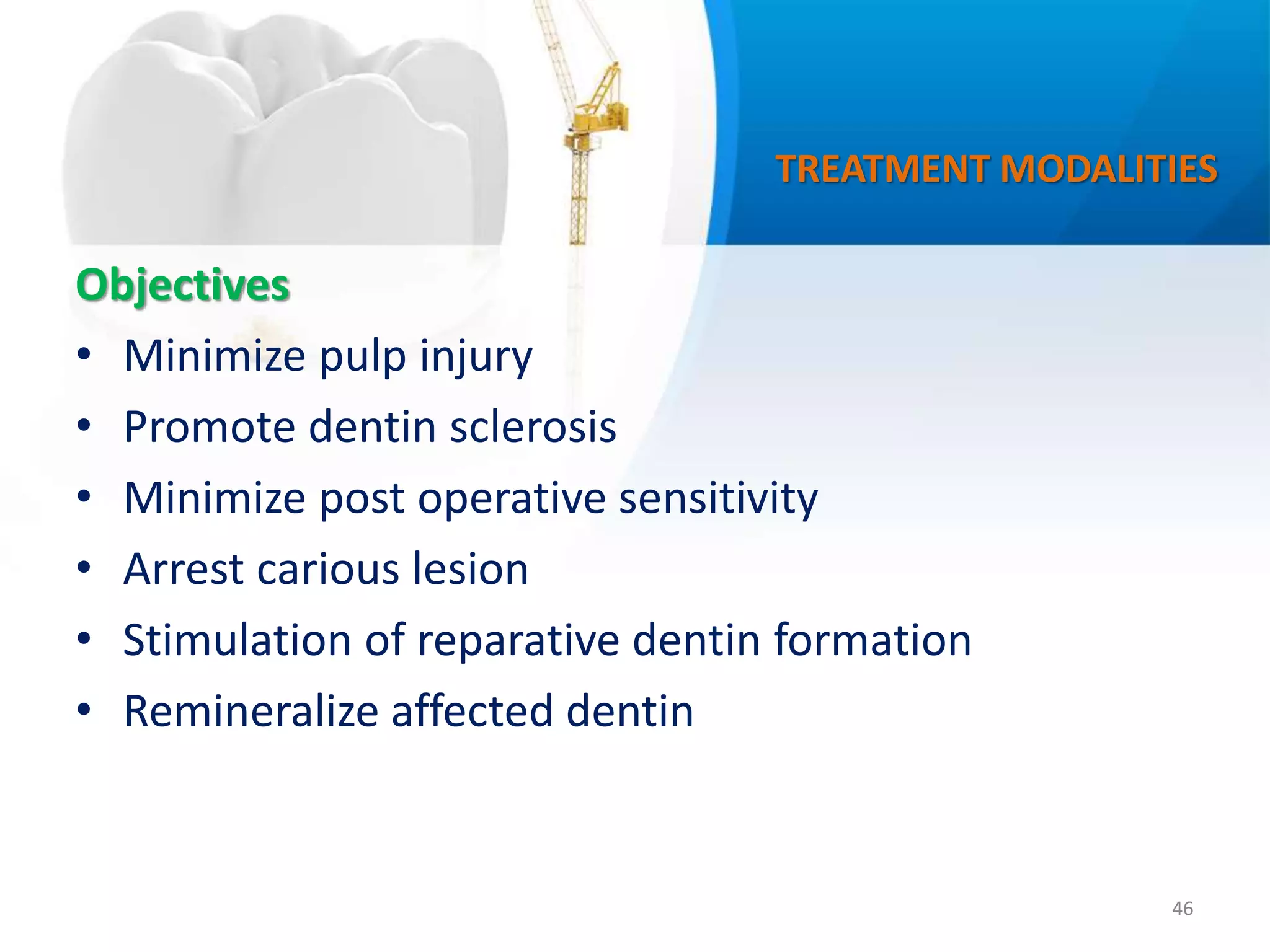 Management of deep carious lesions | PPTX