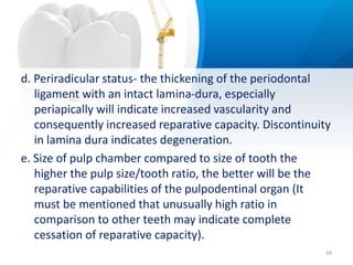 Management of deep carious lesions | PPTX