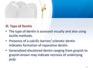 Management of deep carious lesions | PPTX