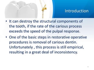 Management of deep carious lesions | PPTX