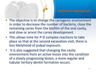 Management of deep carious lesions | PPTX