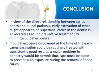 Management of deep carious lesions | PPTX
