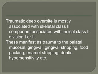 Management of deep bite (1) | PPTX