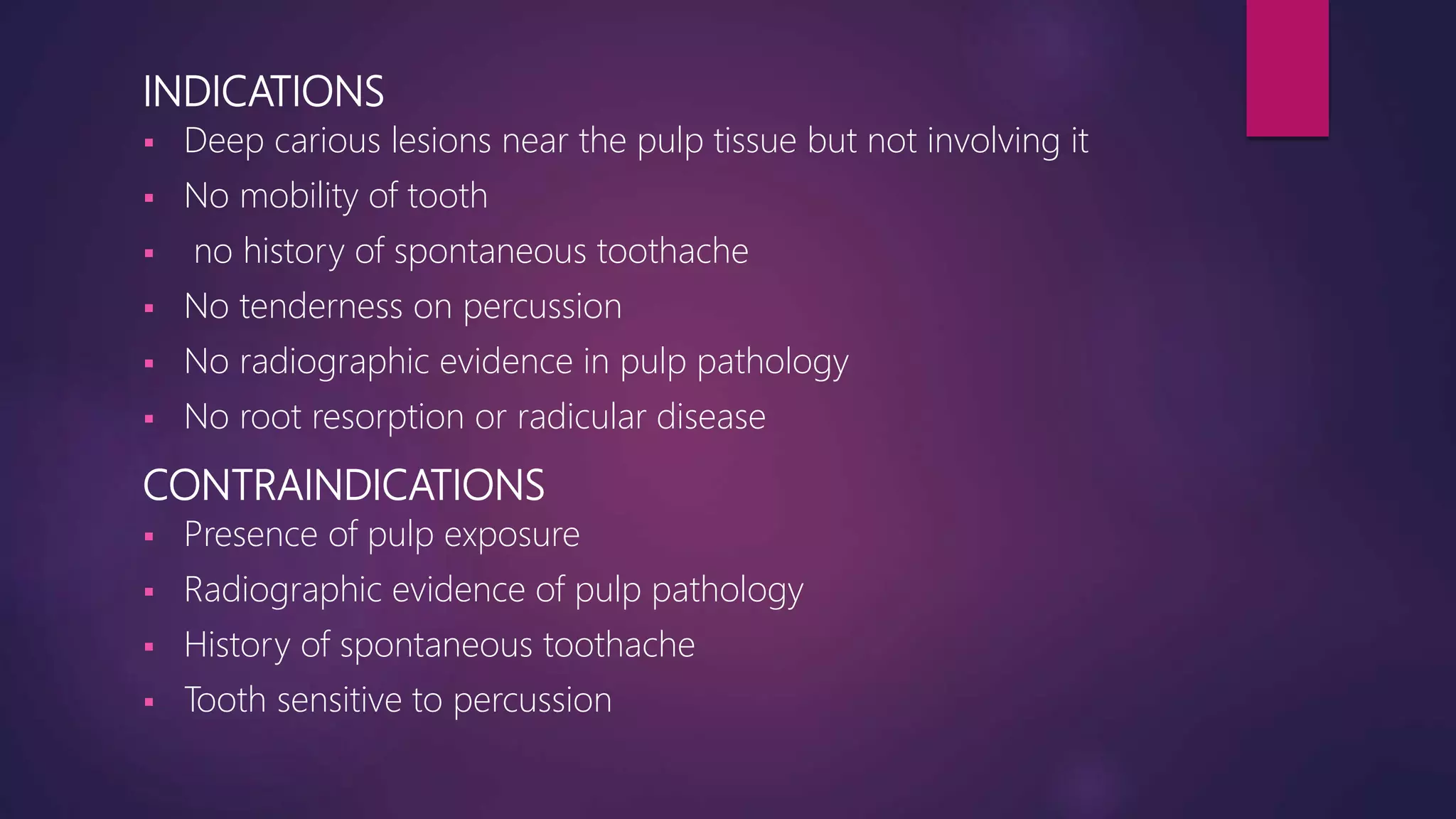 Management of deep carious | PPTX