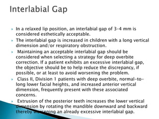 Management of deep overbite | PPTX