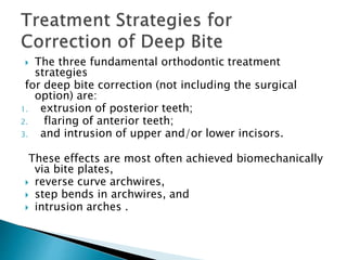 Management of deep overbite | PPTX | Dental Health | Diseases and ...