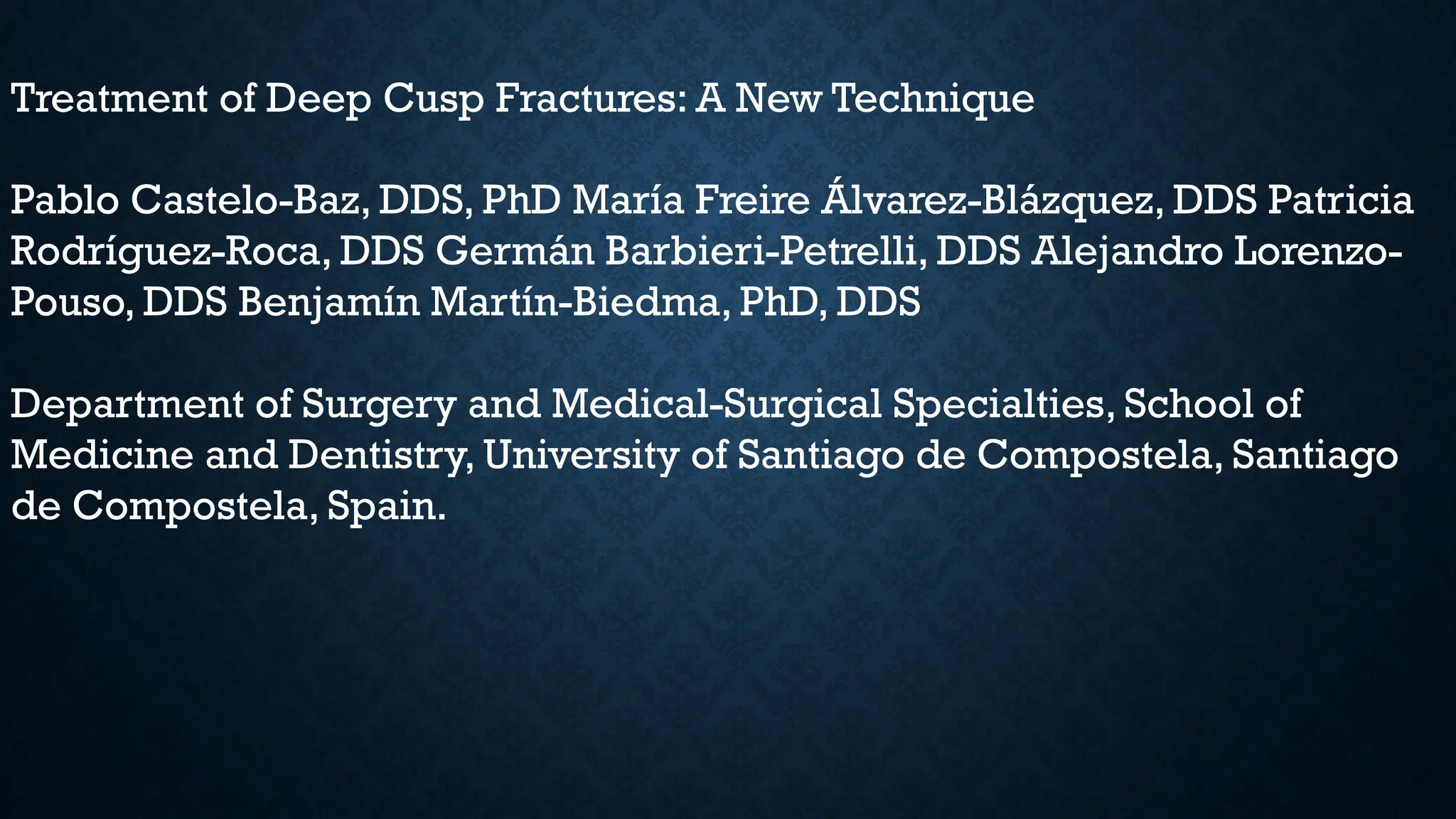 MANAGEMENT OF DEEP SUBGINGIVAL FRACTURES JC.pptx