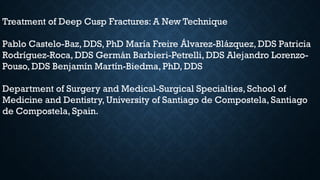 MANAGEMENT OF DEEP SUBGINGIVAL FRACTURES JC.pptx
