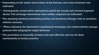 MANAGEMENT OF DEEP SUBGINGIVAL FRACTURES JC.pptx