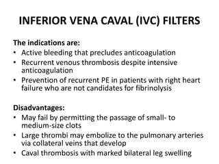 Management of deep vein thrombosis and pulmonary embolism | PPTX