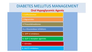 Management of diabetes by dr.qurban hussain | PPTX | Endocrine and ...