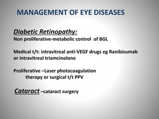 Management of diabetes complication | PPTX