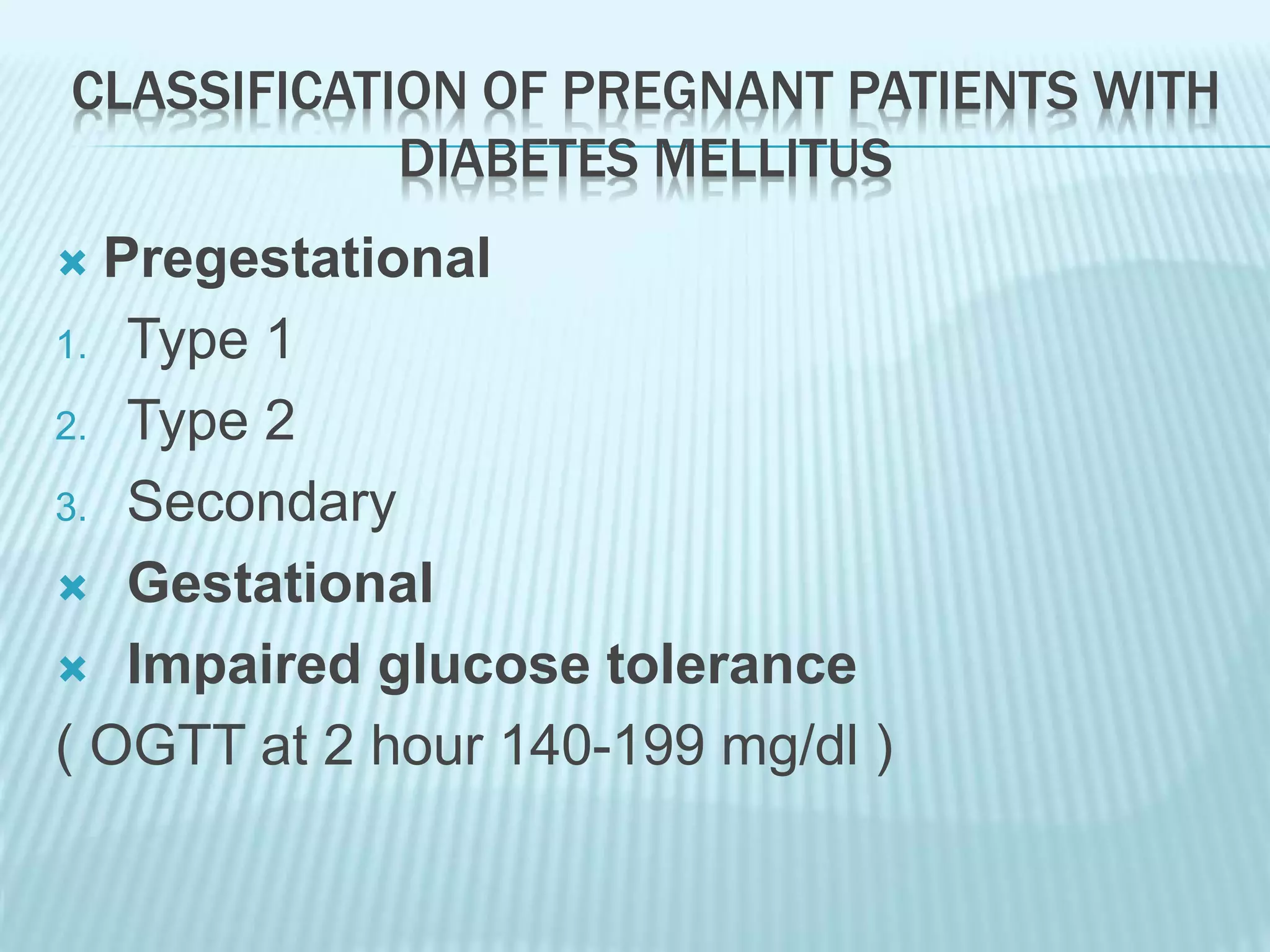 Management of diabetes in pregnancy | PPTX