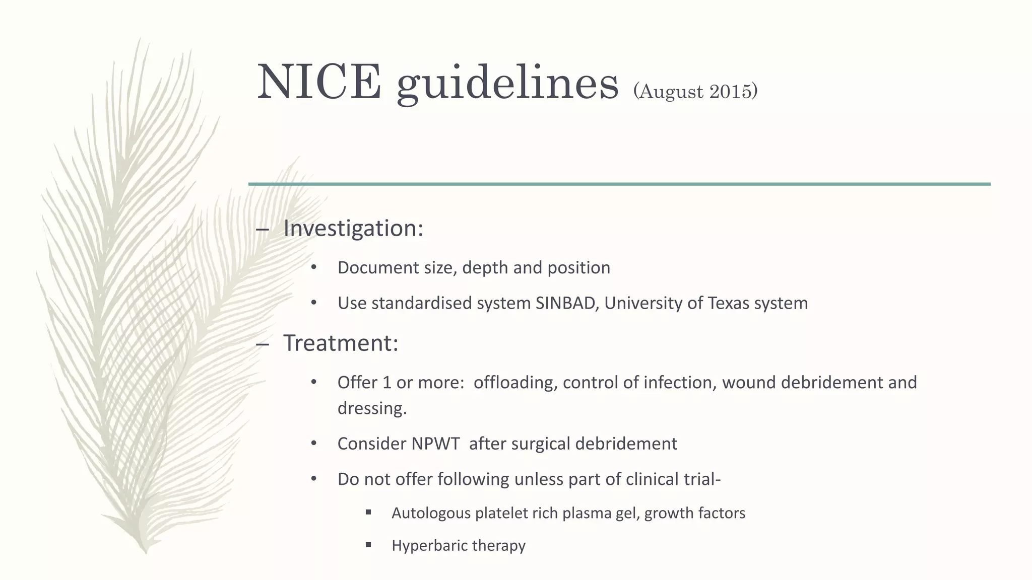Management of diabetic foot | PPTX