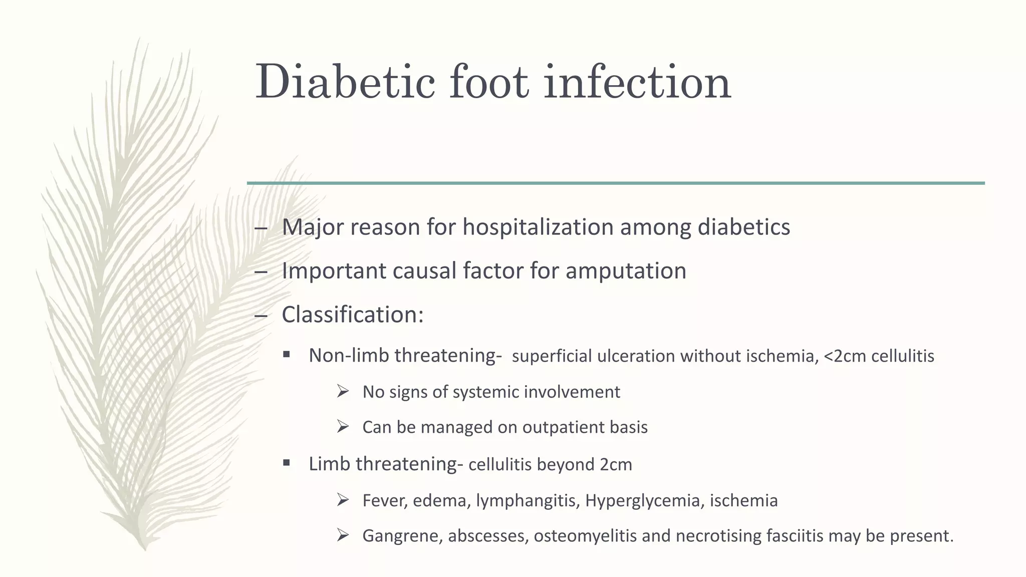 Management of diabetic foot | PPTX