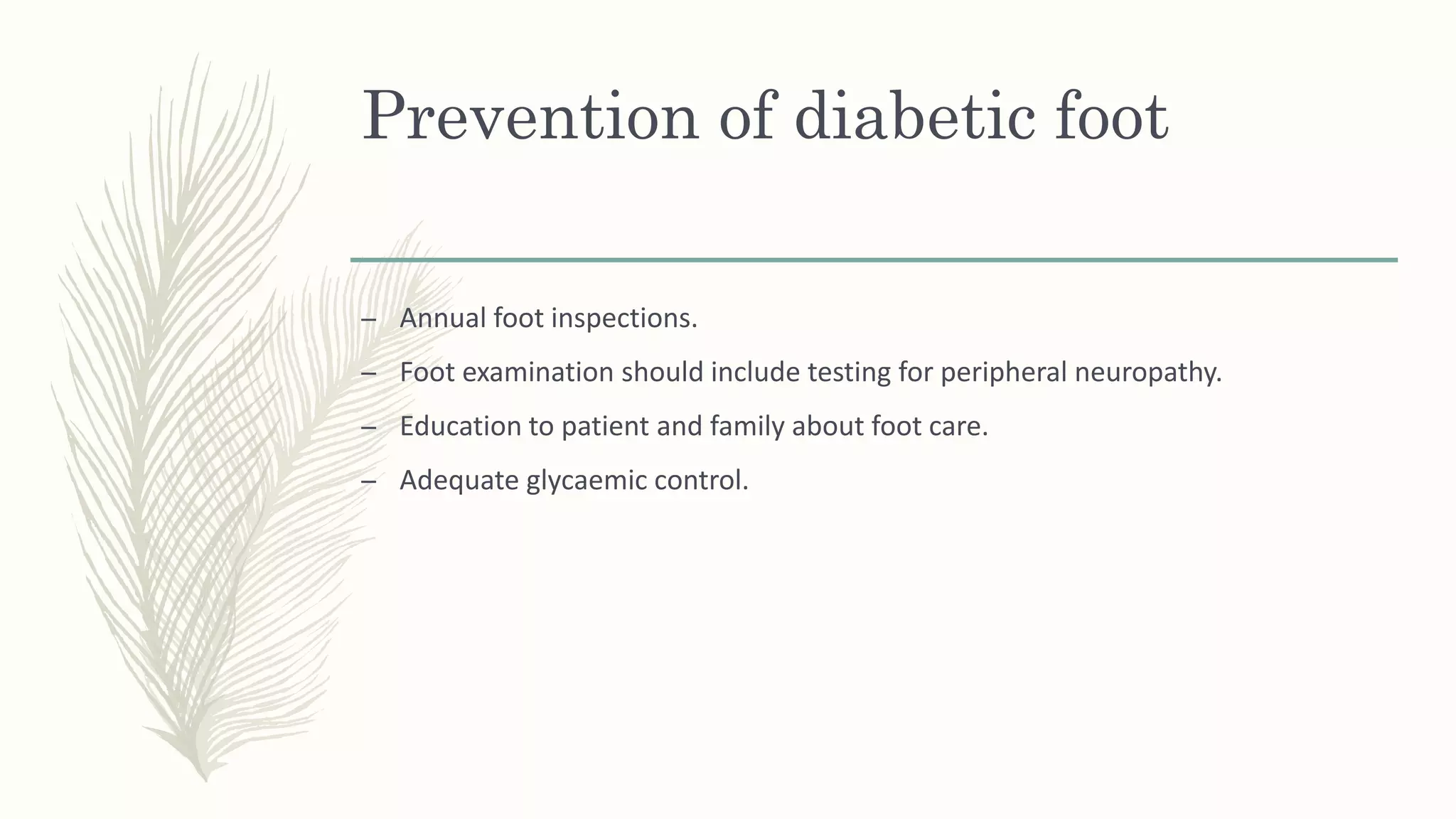 Management of diabetic foot | PPTX
